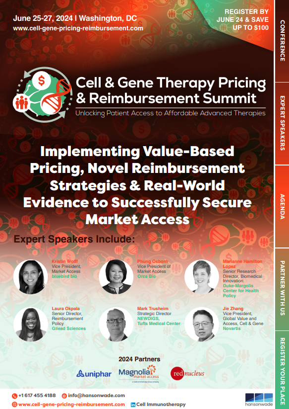 Full Event Guide | Cell & Gene Therapy Pricing & Reimbursement Summit